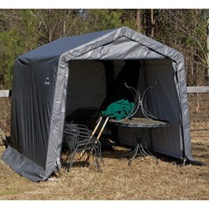 shelterlogic 11x8x10 peak style shelter, green cover