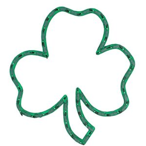 impact 16" lighted st. patrick's day irish shamrock window silhouette decoration