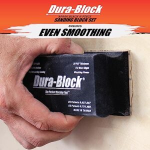 Dura-Block Set 6pc - Flexible EVA Foam Wet or Dry Autobody Sanding Blocks Kit for Automotive Bodywork