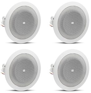 jbl 8124 - full-range in-ceiling loudspeaker with 70 volt/100 volt taps (4 pack)