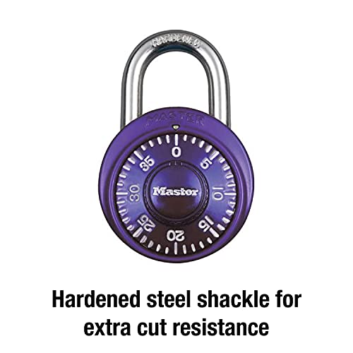 Master Lock 1526D Locker Lock Combination Padlock 1 Pack Purple