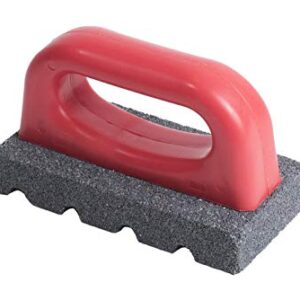 MARSHALLTOWN Rub Brick, Fluted 20-Grit Silicone Carbide Surface, Concrete Tools, Masonry Tools, Clean Bricks, Dressing Down and Remove Marks From Concrete, RB192