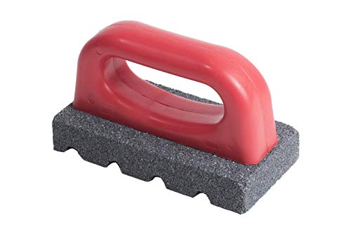 MARSHALLTOWN Rub Brick, Fluted 20-Grit Silicone Carbide Surface, Concrete Tools, Masonry Tools, Clean Bricks, Dressing Down and Remove Marks From Concrete, RB192