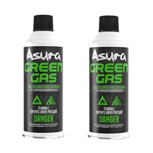 asura power green gas g-1000, pack of 2