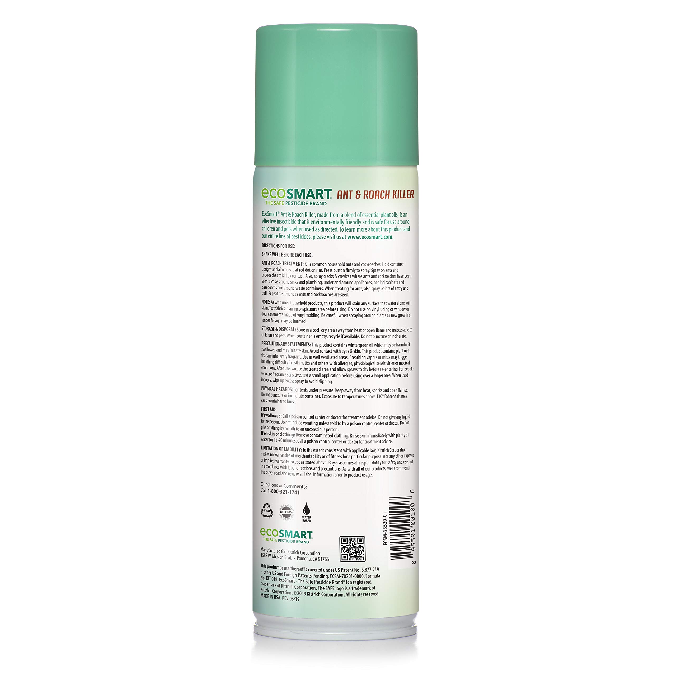 EcoSMART Ant and Roach Killer, 14 oz. Aerosol Spray Can