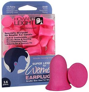 howard leight women earplugs pink 14 pr