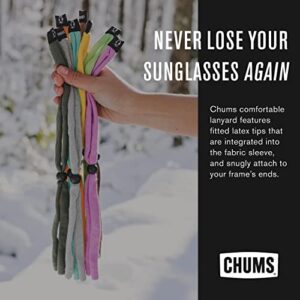 Chums Original Cotton Retainer - Unisex Eyewear Keeper for Sunglasses & Glasses - Adjustable Fit, Washable & Made in USA (Standard-End, Black) , One Size