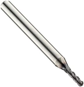 niagara cutter - cb430-0.063-f4-b.0-z4 17001821 carbide ball nose end mill, inch, tialn finish, roughing and finishing cut, 30 degree helix, 4 flutes, 1.5' overall length, 0.063' cutting diameter, 0.125' shank diameter