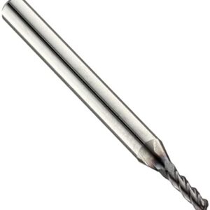 Niagara Cutter - CB430-0.063-F4-B.0-Z4 17001821 Carbide Ball Nose End Mill, Inch, TiAlN Finish, Roughing and Finishing Cut, 30 Degree Helix, 4 Flutes, 1.5' Overall Length, 0.063' Cutting Diameter, 0.125' Shank Diameter