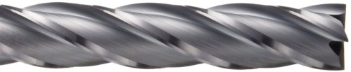 Niagara Cutter - C430-0.156-F2-S.0-Z4 N85681 Carbide Square Nose End Mill, Inch, TiAlN Finish, Roughing and Finishing Cut, 30 Degree Helix, 4 Flutes, 2" Overall Length, 0.156" Cutting Diameter, 0.188" Shank Diameter