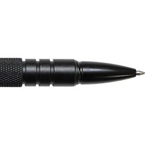 Smith & Wesson SWPENMPBK 6.1in Aircraft Aluminum Refillable Tactical Pull Cap Pen for Outdoor, Survival, Camping and EDC , Black