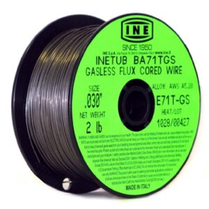 INETUB BA71TGS .030-Inch on 2-Pound Spool Carbon Steel Gasless Flux Cored Welding Wire