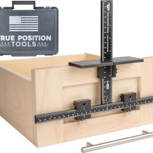 True Position Tools The Original Cabinet Hardware Jig - Made in USA - Most Accurate Tool for Knobs and Pulls - Hand Calibrated