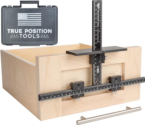 True Position Tools The Original Cabinet Hardware Jig - Made in USA - Most Accurate Tool for Knobs and Pulls - Hand Calibrated