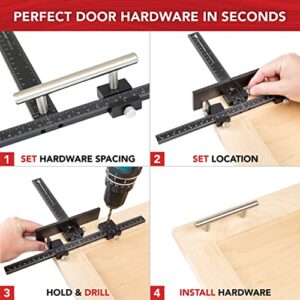 True Position Tools The Original Cabinet Hardware Jig - Made in USA - Most Accurate Tool for Knobs and Pulls - Hand Calibrated