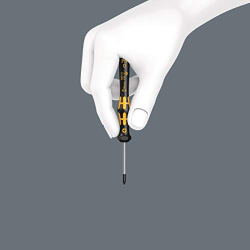 Wera 05030100001 Kraftform ESD 1578 A Slotted Precision Micro Screwdriver, 1.2mm Head, 40mm Blade Length