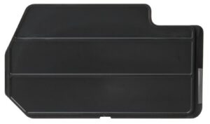 akro-mils 40321 lengthwise plastic divider for 30320 akrobin storage bins, black, (7-pack)