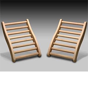 dynamic canadian hemlock sauna backrest 2-pack