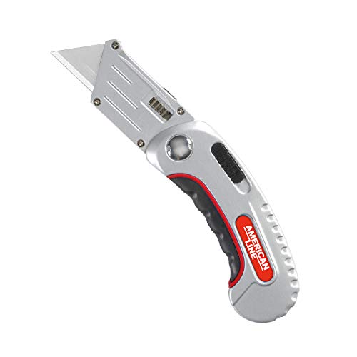 American Line Folding Utility Knife with 6 Blades - Ergonomic Handle Design with Quick Blade Change Technology - 65-0203