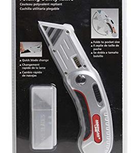 American Line Folding Utility Knife with 6 Blades - Ergonomic Handle Design with Quick Blade Change Technology - 65-0203