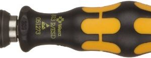 Wera 05051273001 Kraftform ESD 813 R Hexagon Bitholding Screwdriver, Non-Magnetic, 1/4" Head, 90mm Blade Length