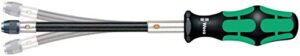 wera 5028160001 kraftform 392 hexagon flexible shaft bitholding screwdriver, 1/4" head, 177mm blade length, multi