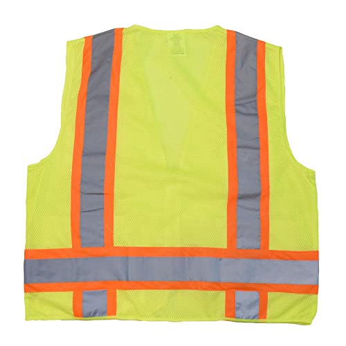 Radians SV6G5X Two Tone Surveyor Class 2 Safety Vest, 5X-Large, Green