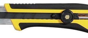 Snap-Off Knife, 7 1/2 In, Yellow/Black