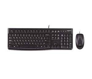 logitech mk120 wired usb keyboard mouse desktop combo