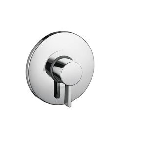 hansgrohe ecostat modern 1-handle 7-inch wide shower valve chrome, 04233000 pressure balance trim, 6.75 x 6.75 x 3.00