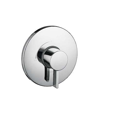 hansgrohe Ecostat Modern 1-Handle 7-Inch Wide Shower Valve Chrome, 04233000 Pressure Balance Trim, 6.75 x 6.75 x 3.00