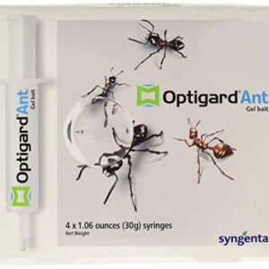 Syngenta - TRTD11568 - Optigard Ant Bait Gel Box - 4 Tubes w/ Plunger - 30g each tube, White