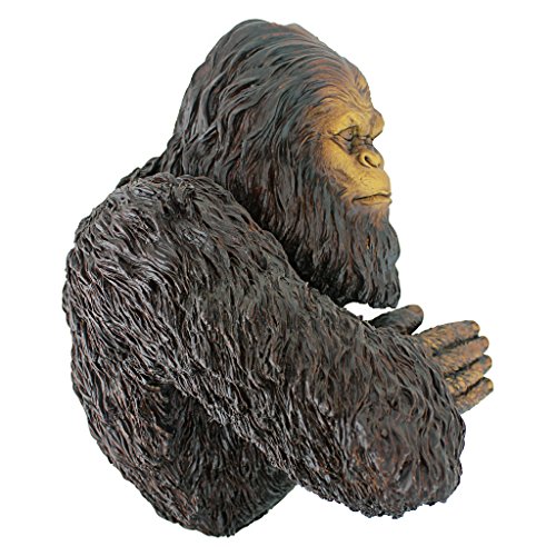 Design Toscano DB583078 Bigfoot The Bashful Yeti Indoor/Outdoor Garden Tree Sculpture, 15 Inches Wide, 12 Inches Deep, 15 Inches High, Handcast Polyresin, Full Color Finish