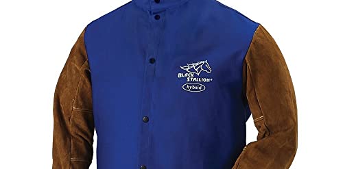 Revco FRB9-30C/BS-XL 9oz FR Cotton & Cowhide Hybrid Welding Jacket, XL