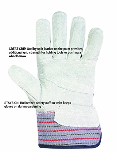 Custom Leathercraft Men 12-pack work gloves, 12 Pair, 2 Count Pack of 1 US