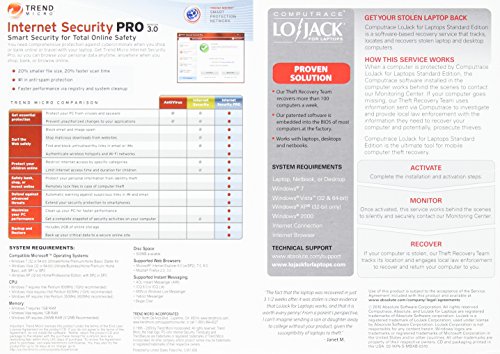 Trend Micro Internet Security Professional/Lojack Bundle