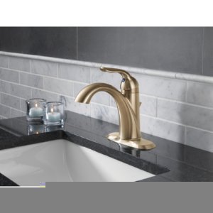 Delta Faucet Lahara Single Hole Bathroom Faucet Brushed Nickel, Single Handle Bathroom Faucet, Diamond Seal Technology, Drain Assembly, Stainless 538-SSMPU-DST, 5.50 x 2.25 x 5.50 inches