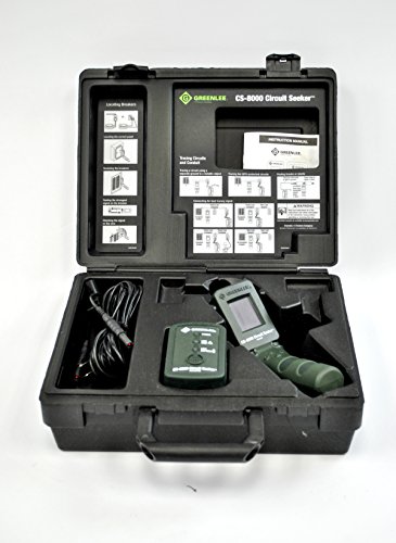 Greenlee CS-8000 Circuit Seeker for Circuit Tracing with Full-Color Graphical LCD Display