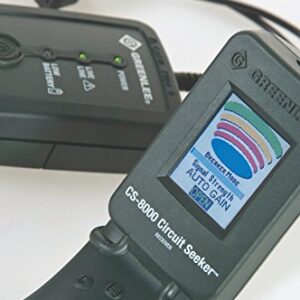 Greenlee CS-8000 Circuit Seeker for Circuit Tracing with Full-Color Graphical LCD Display