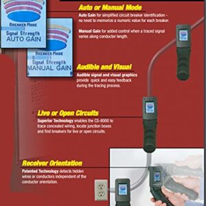 Greenlee CS-8000 Circuit Seeker for Circuit Tracing with Full-Color Graphical LCD Display