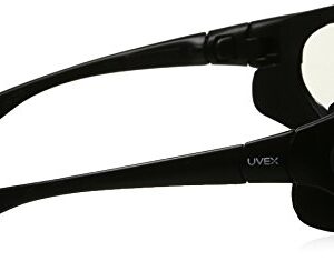 Uvex S0600X Seismic Safety Eyewear, Black Frame, Clear Uvextra Anti-Fog Lens/Headband