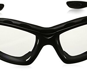 Uvex S0600X Seismic Safety Eyewear, Black Frame, Clear Uvextra Anti-Fog Lens/Headband