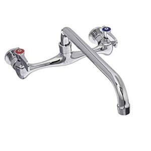 gsw aa-712g wall mount commercial duty no lead faucet w/12" swivel spout