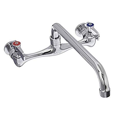 GSW AA-712G Wall Mount Commercial Duty No Lead Faucet w/12" Swivel Spout