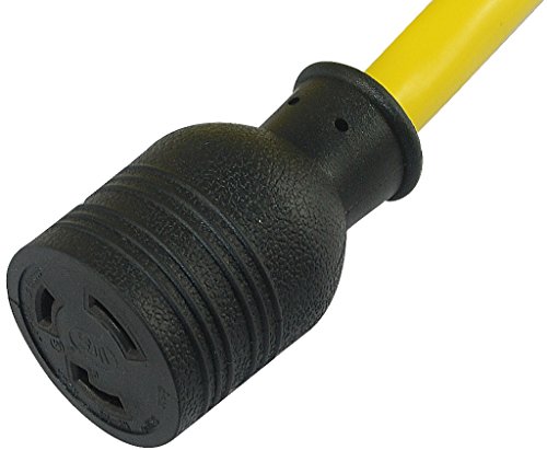 Conntek 20572: 30 Amp L5-30 Locking Style Generator Extension Cord, 50 Feet Yellow