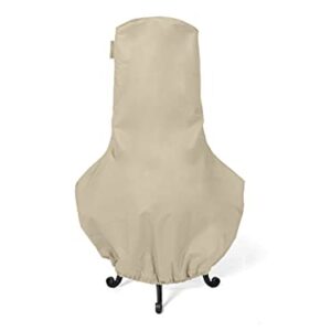 Covermates Chiminea Cover – Weather Resistant Polyester, Adjustable Drawcord, Elastic Hem, Grill and Heating-Khaki