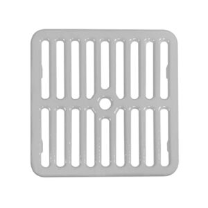 GSW Cast Iron Porcelain Floor Sink Top Grate with Ceramic Surface FS-TF, 9-⅜” x 9-⅜” x 1-¼” - Perfect for Restaurant, Bar, Buffet (Full Size)