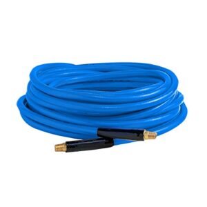 workforce air hose, 3/8 in. x 25 ft., 1/4 fittings, pvc, blue - hwf3850bl2