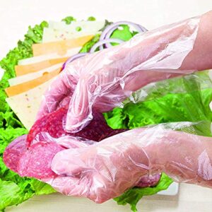 Clean Ones 1000-Count Disposable Food-Safe Poly Gloves, One Size