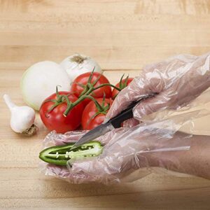 Clean Ones 1000-Count Disposable Food-Safe Poly Gloves, One Size